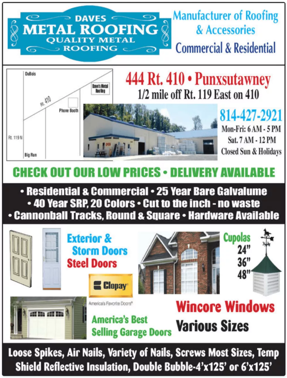 Dave's Metal Roofing - Just Plain Business