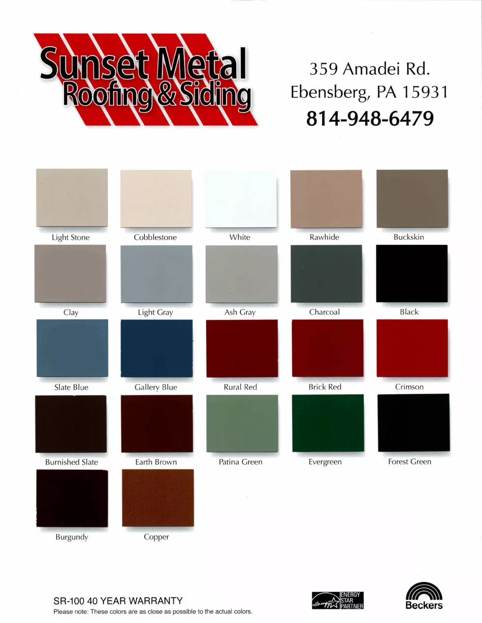 Sunset Metal Roof & Siding - Just Plain Business