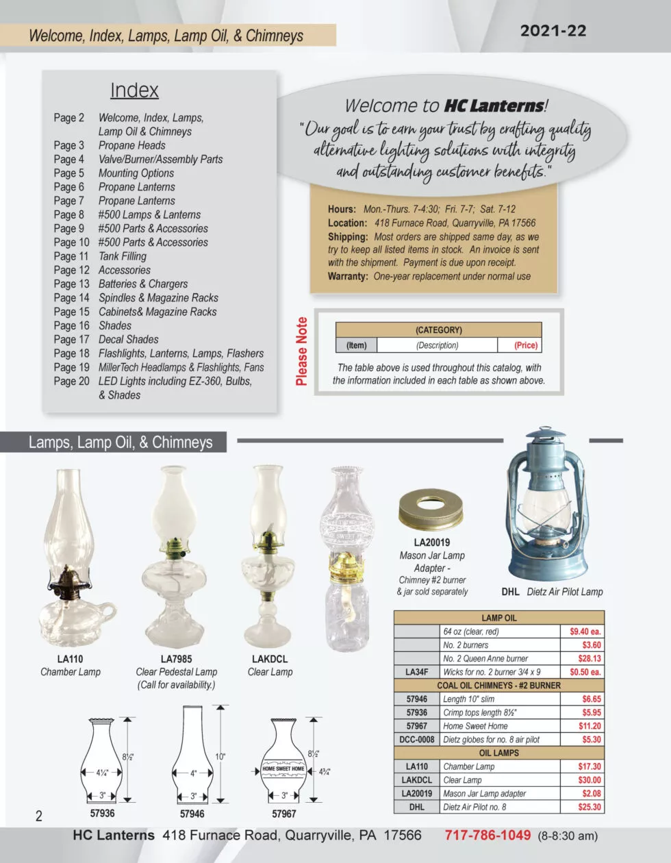 HC Lanterns - Just Plain Business