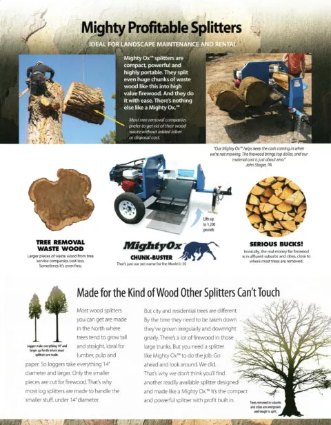 Mighty Ox Log & Wood Splitters - Just Plain Business