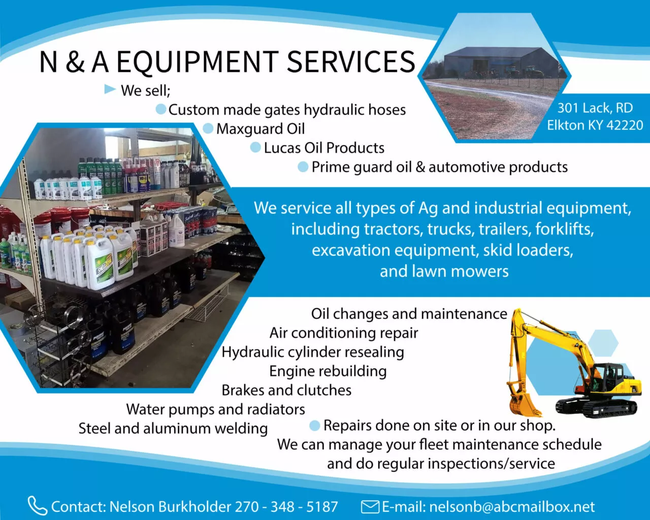 N & A Equipment Services - Just Plain Business