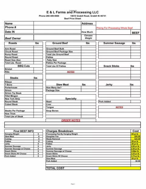 E & L Farms Meat Processing - Just Plain Business