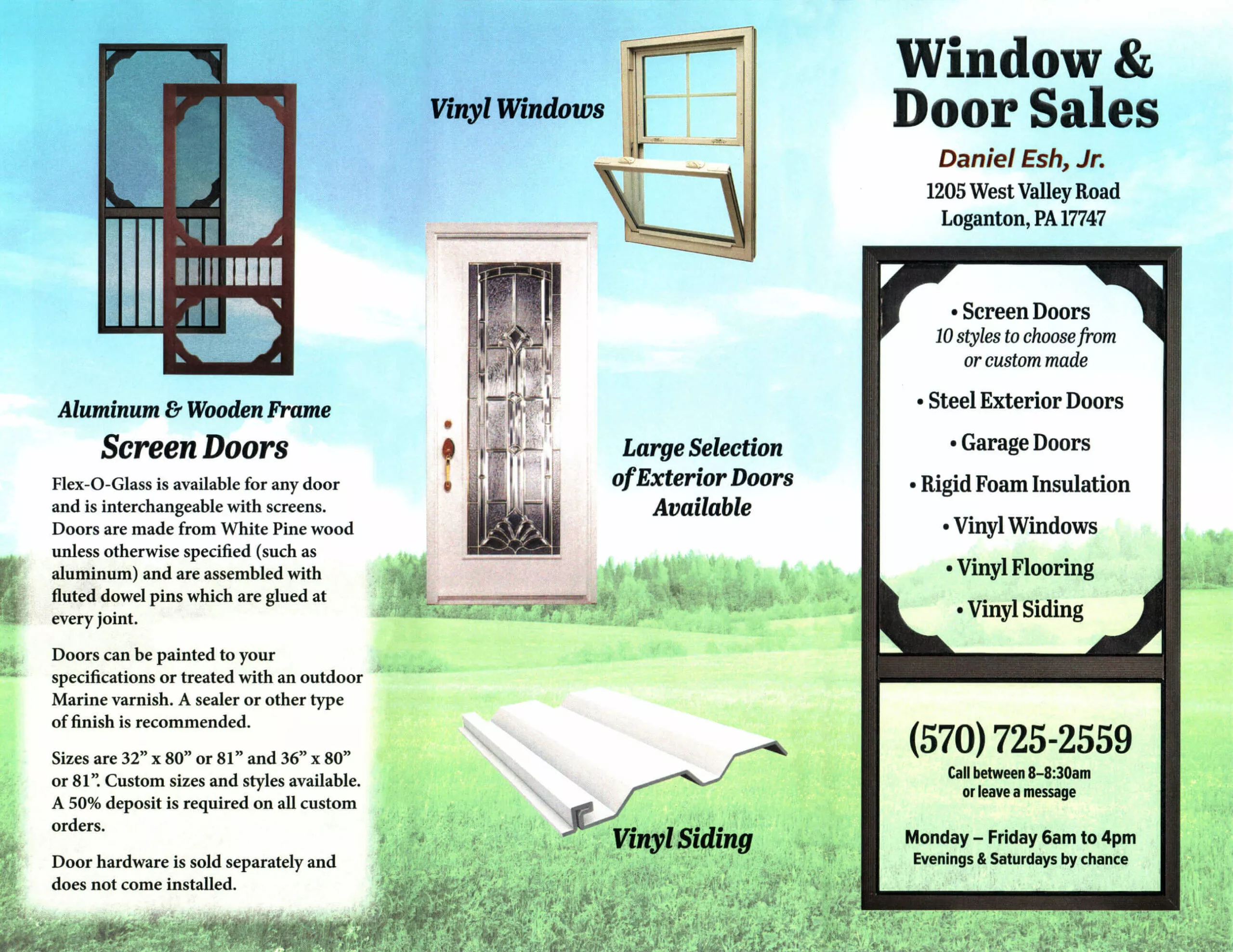 Window and Door Sales - Just Plain Business