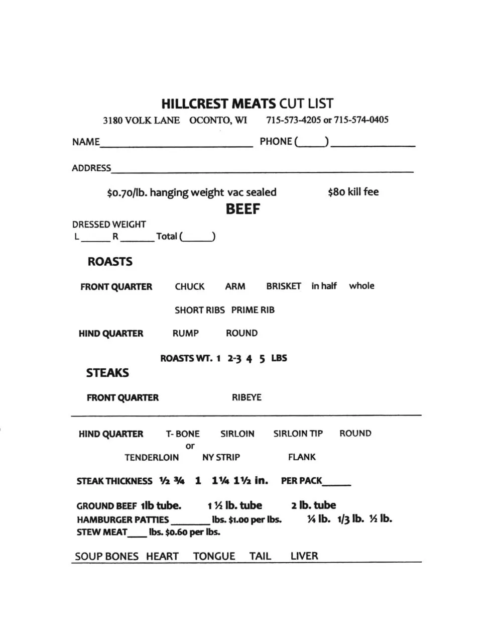 Hillcrest Meat Processing - Just Plain Business