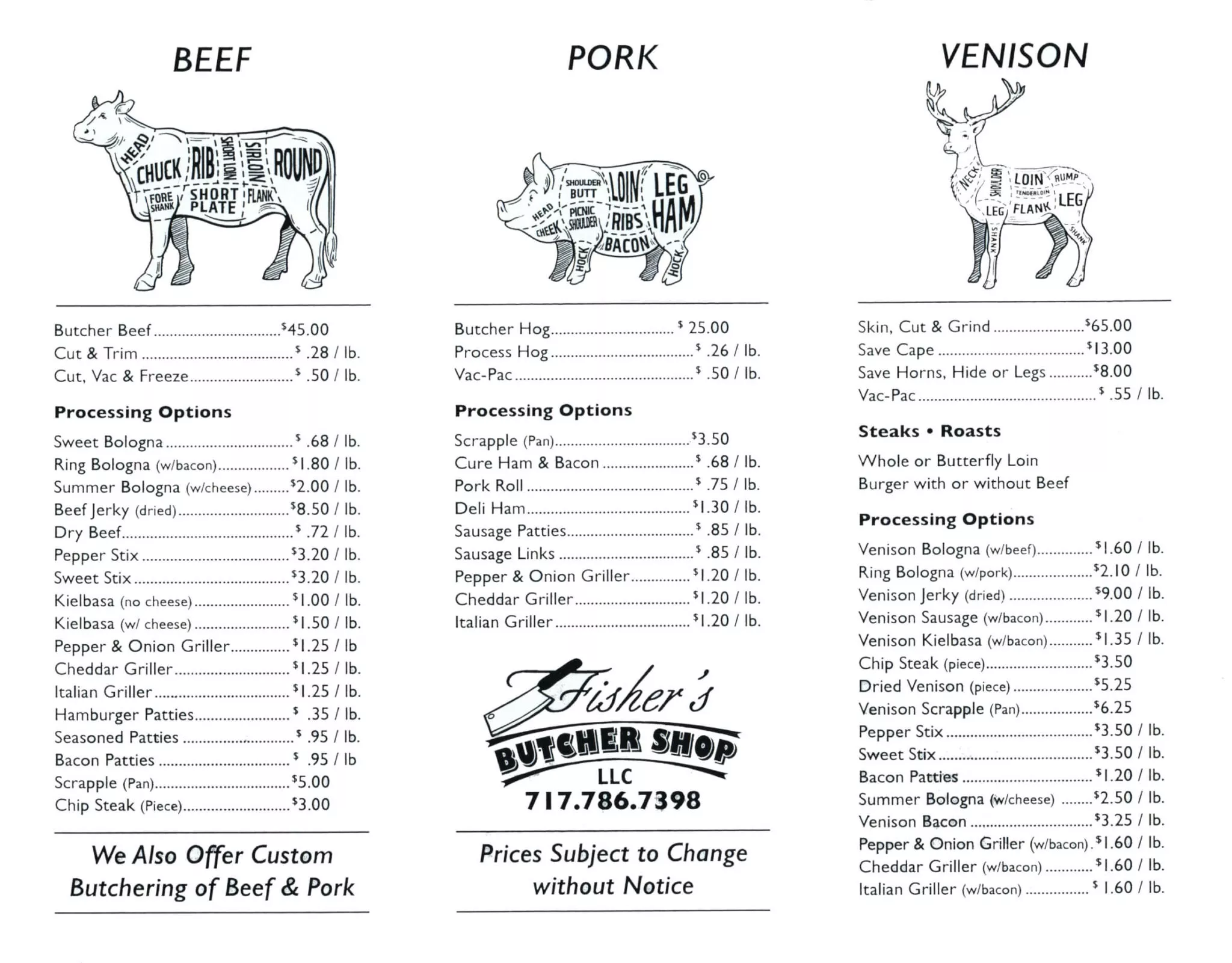 Fisher’s Butcher Shop - Just Plain Business