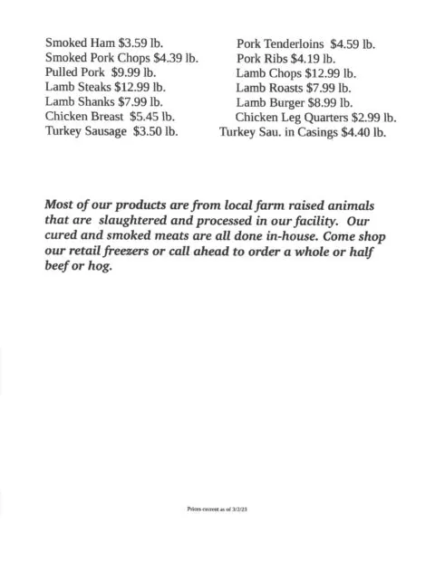 Mark’s Meat Processing - Just Plain Business