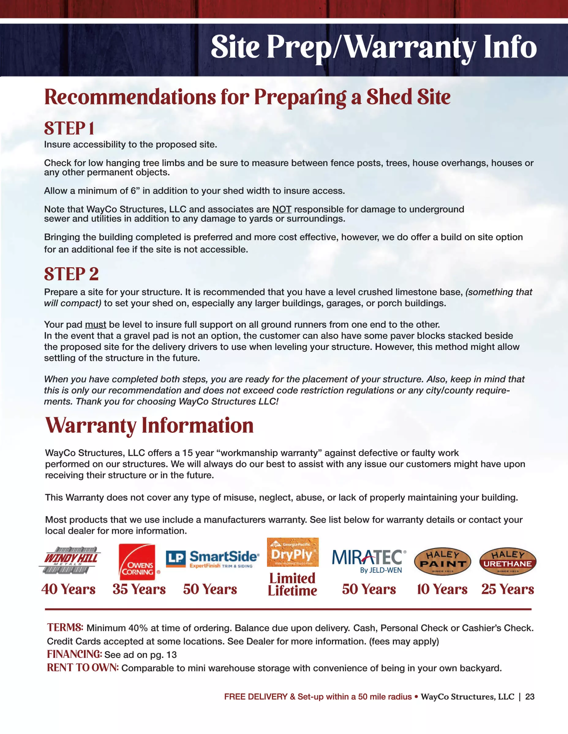 Wayco Structures - Just Plain Business