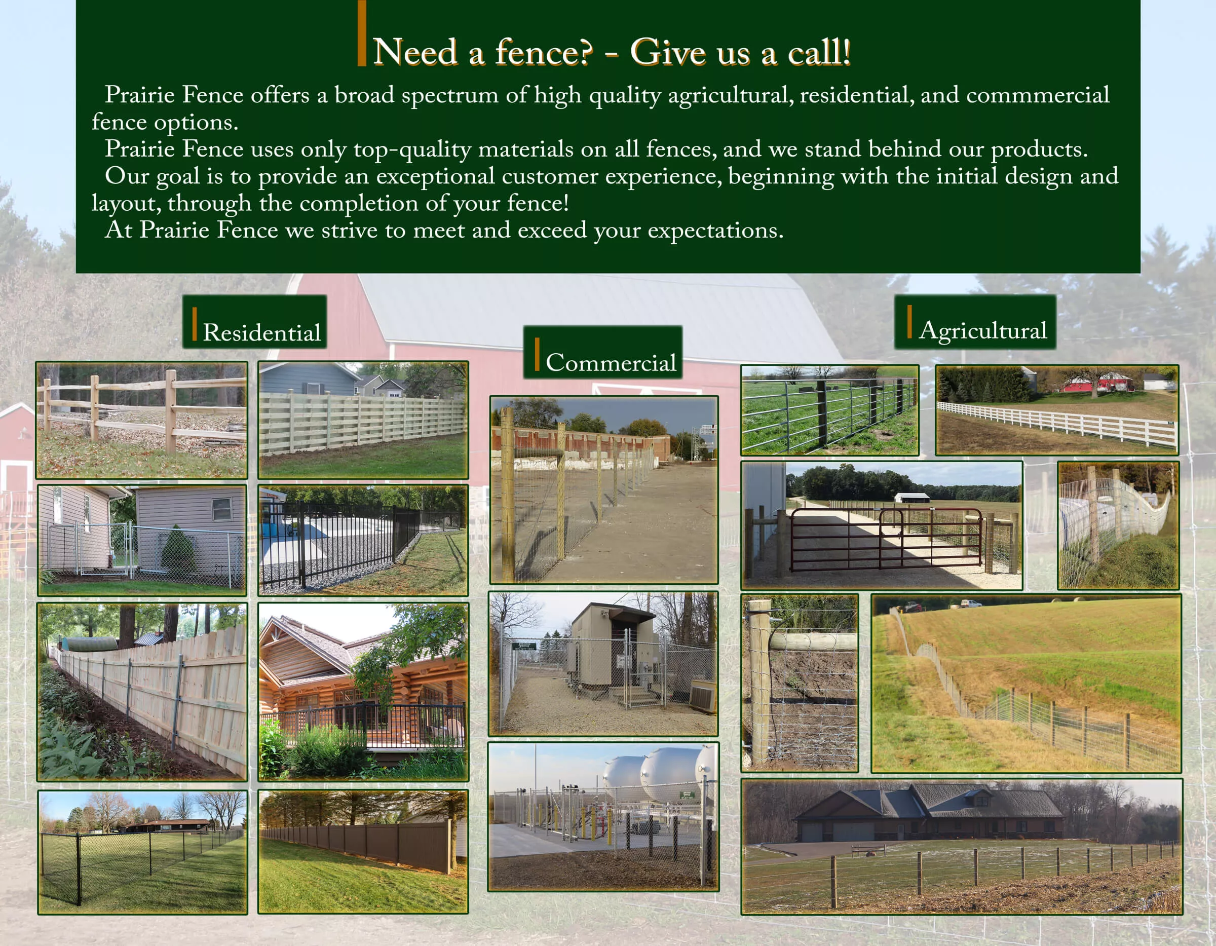 Prairie Fence - Just Plain Business