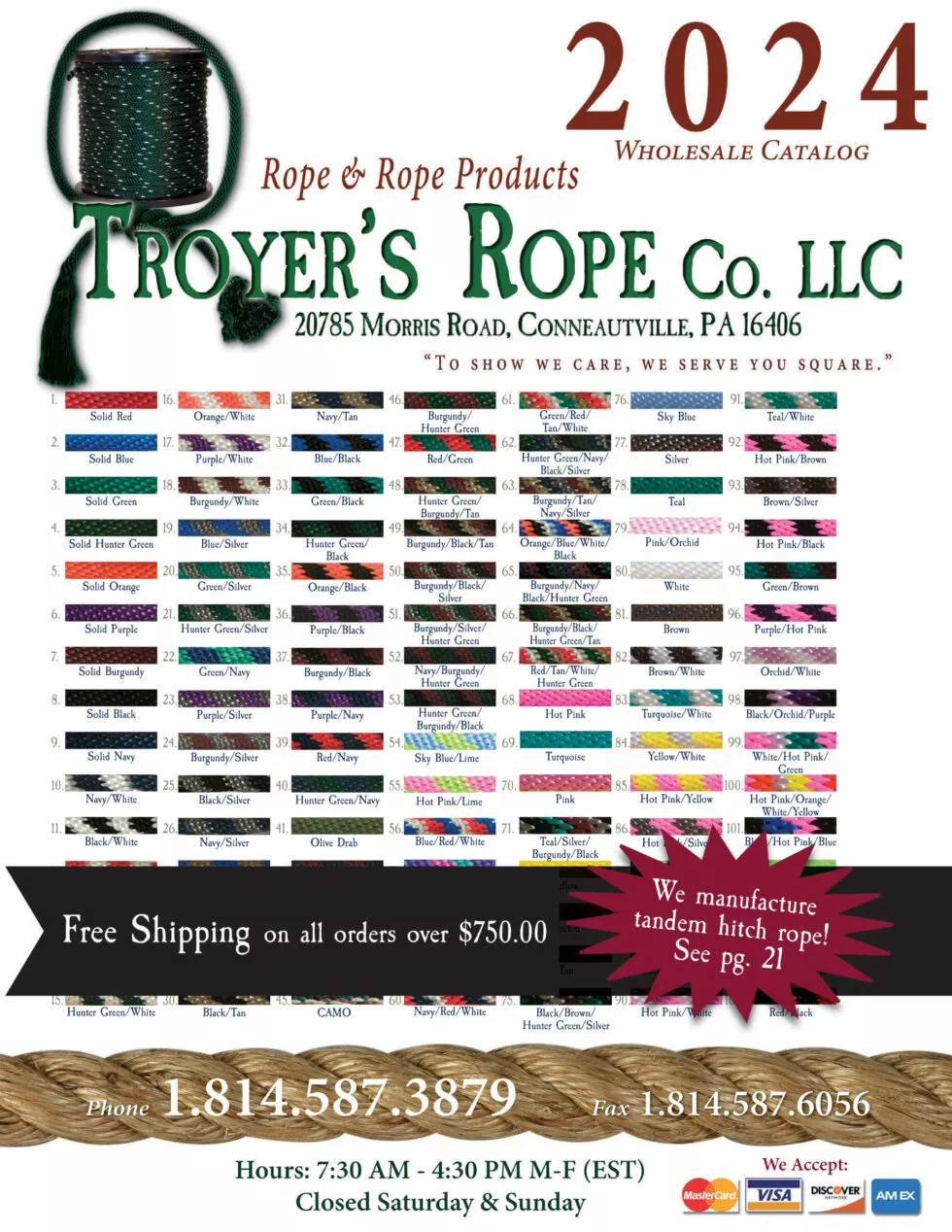 Troyer’s Rope Company - Just Plain Business