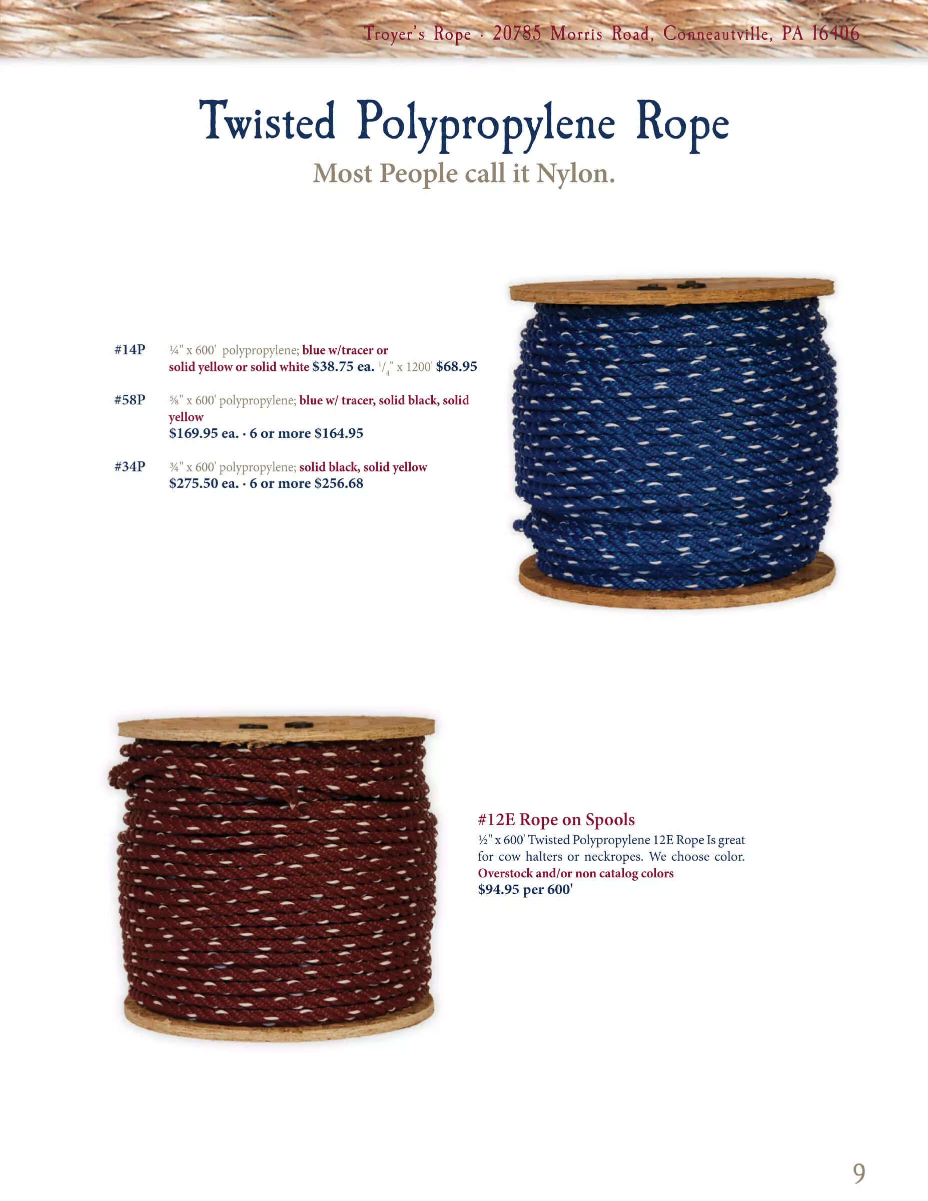 Troyer’s Rope Company - Just Plain Business