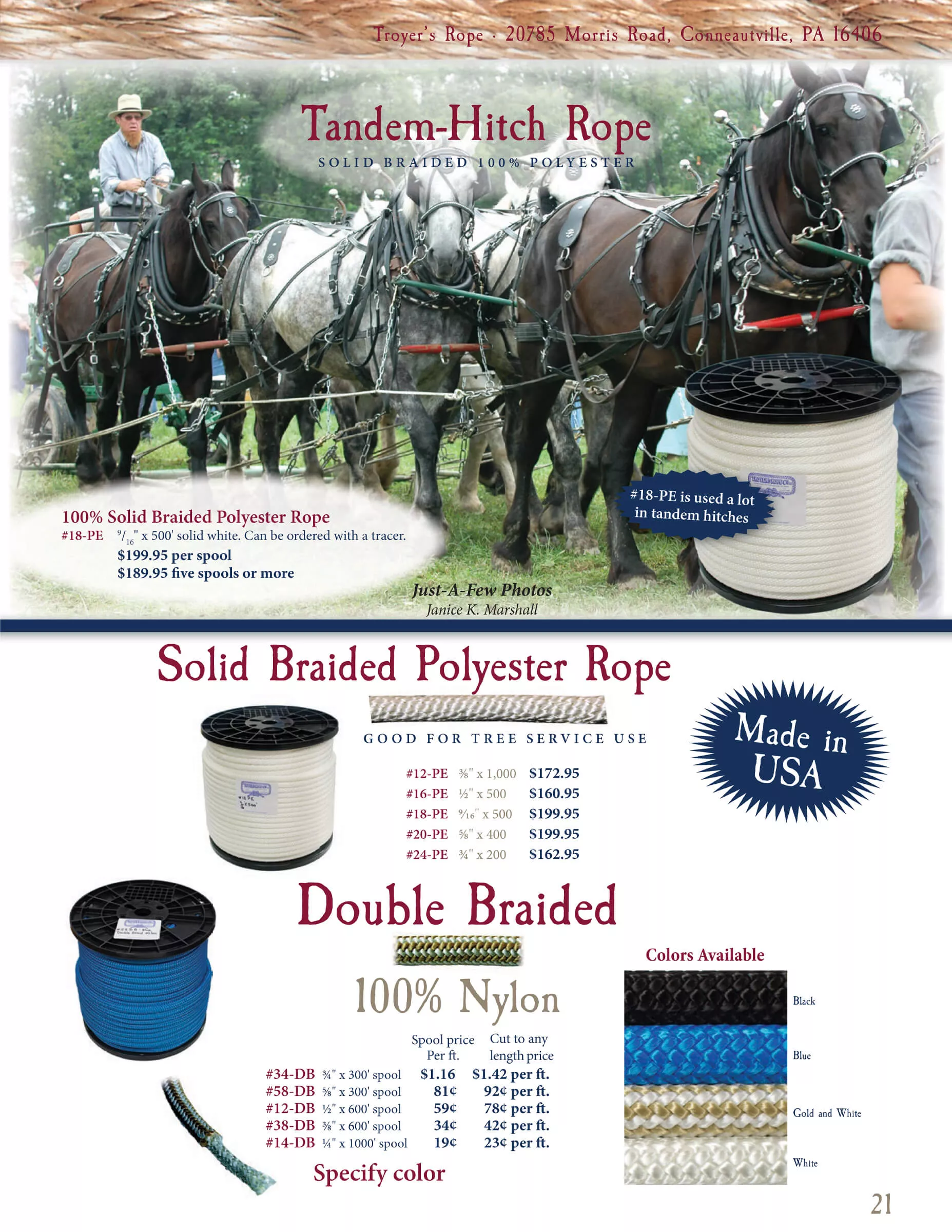 Troyer’s Rope Company - Just Plain Business