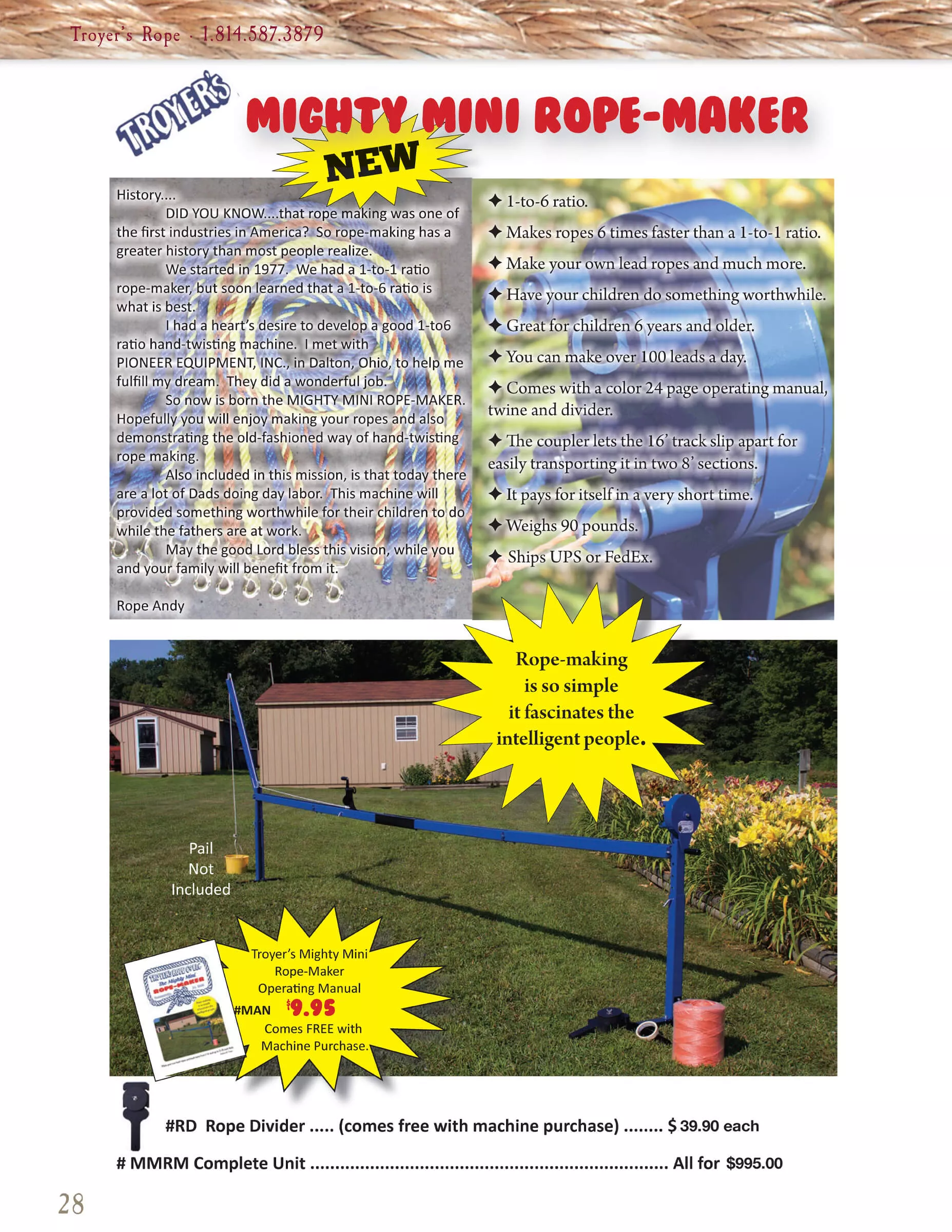 Troyer’s Rope Company - Just Plain Business