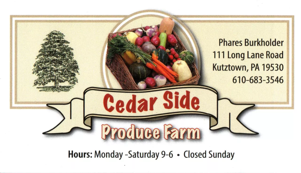 Cedar Side Produce Farm - Just Plain Business