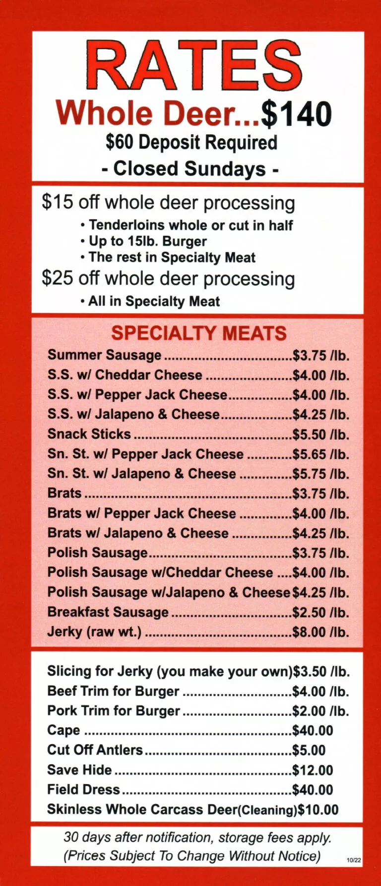 Shrock’s Country Butchering - Just Plain Business