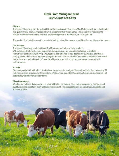 The Farmer's Creamery of Michigan - Just Plain Business