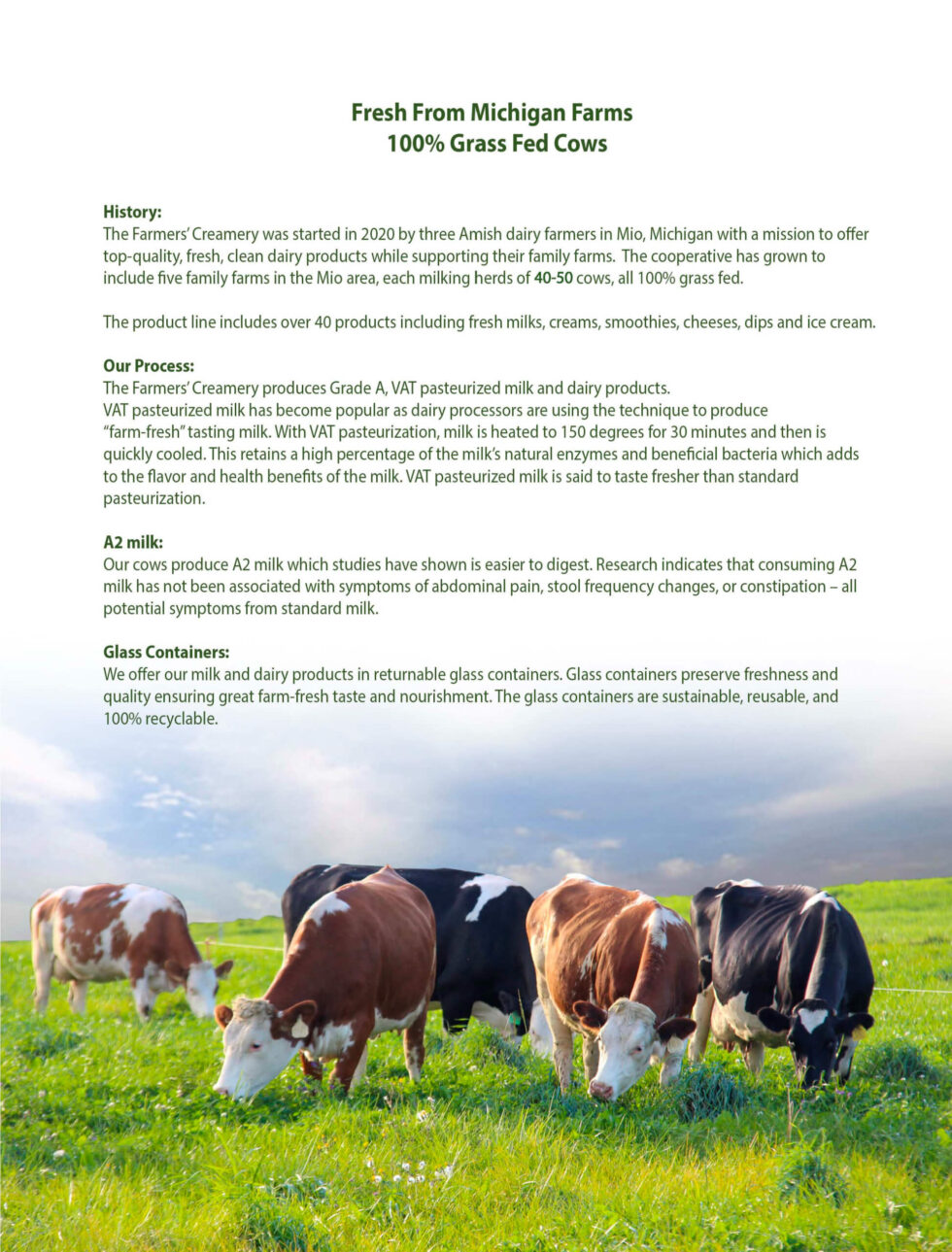 The Farmer's Creamery of Michigan - Just Plain Business