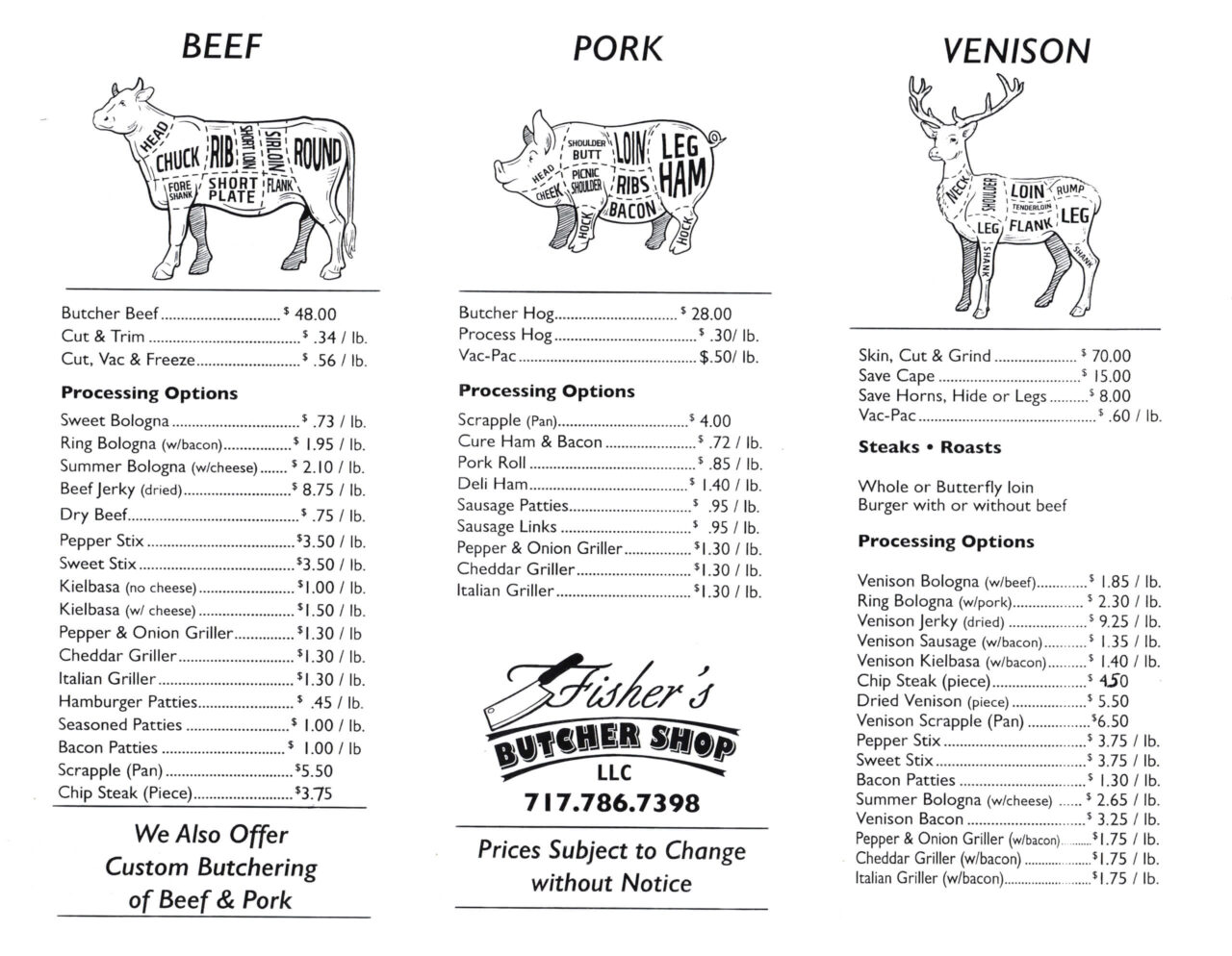 Fisher’s Butcher Shop - Just Plain Business