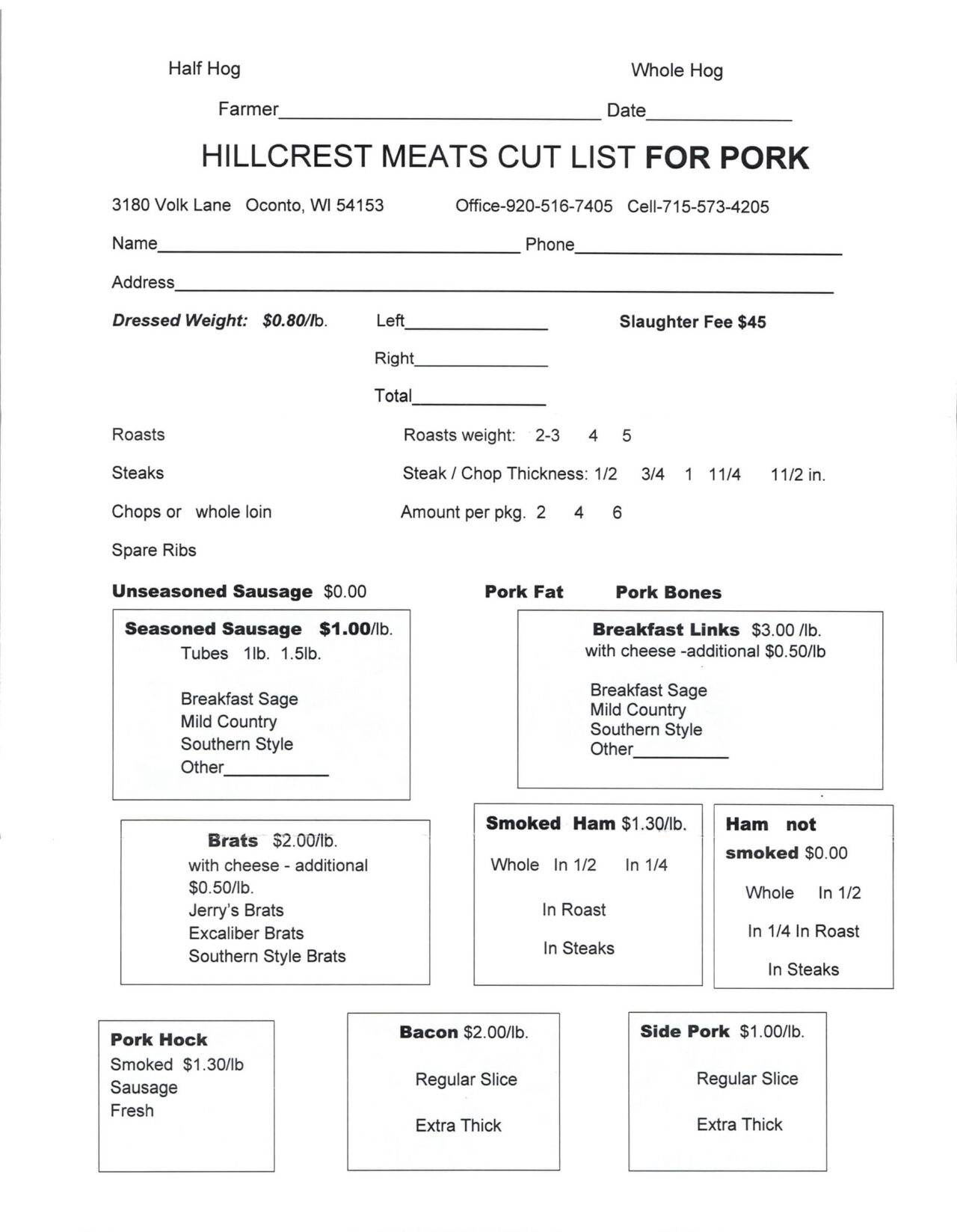 Hillcrest Meat Processing - Just Plain Business